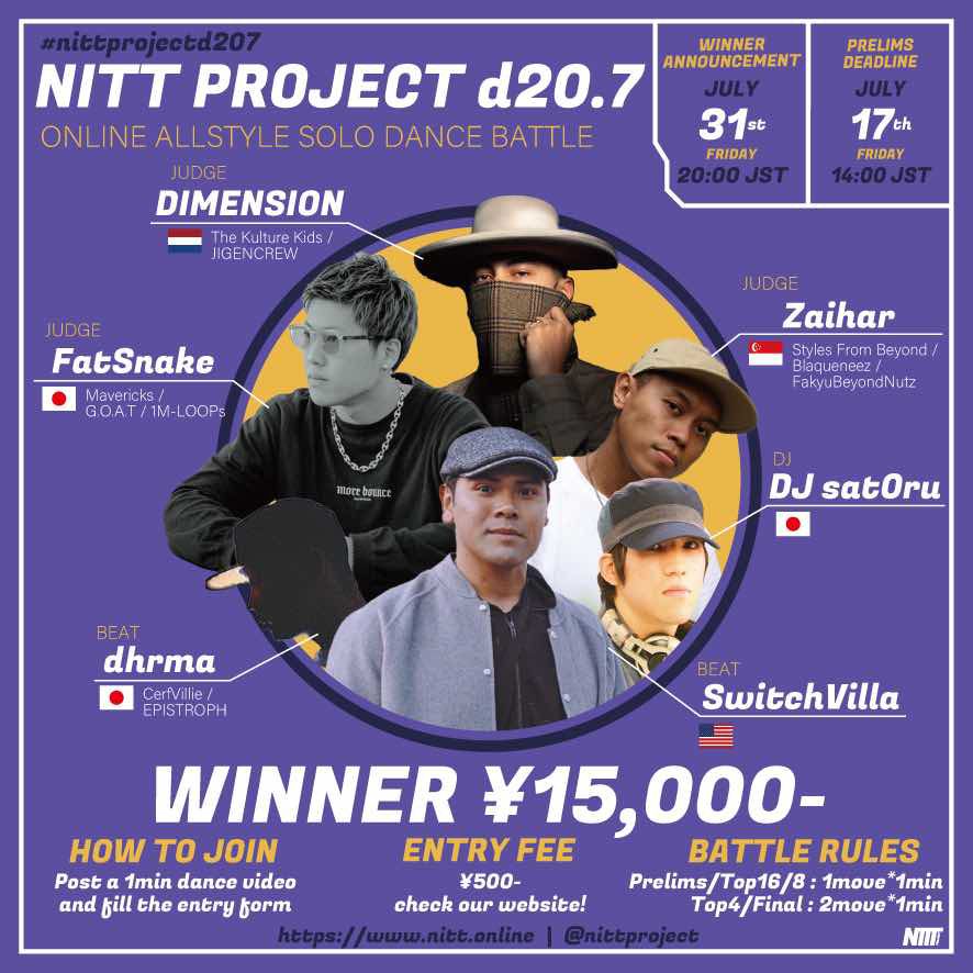【ENTER THE STAGE】 NITT PROJECT d20.7 | ONLINE DANCE BATTLE