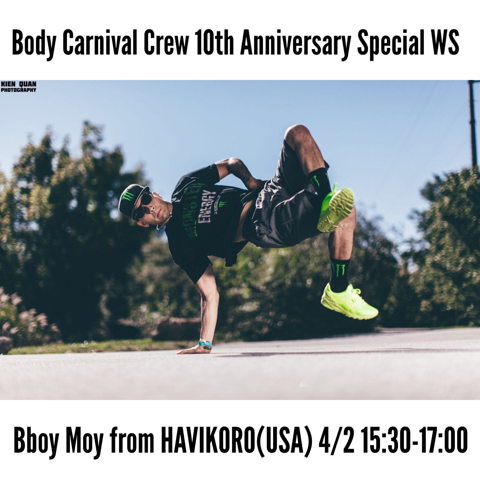 【ENTER THE STAGE】 BBOY Moy from HAVIKORO(USA) Special ワークショップ