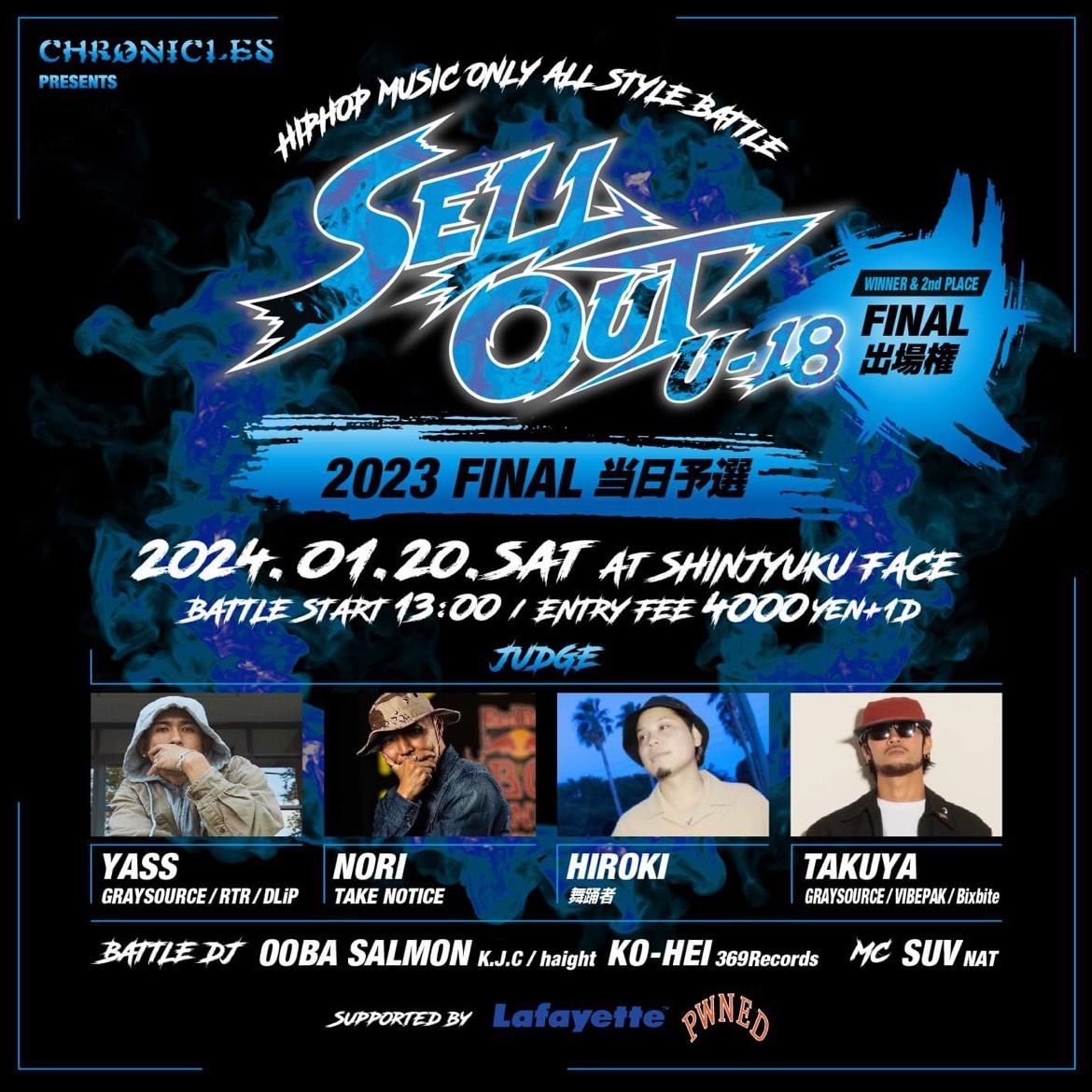 【ENTER THE STAGE】 『SELLOUT!! FINAL 2023』U-18〜当日予選〜